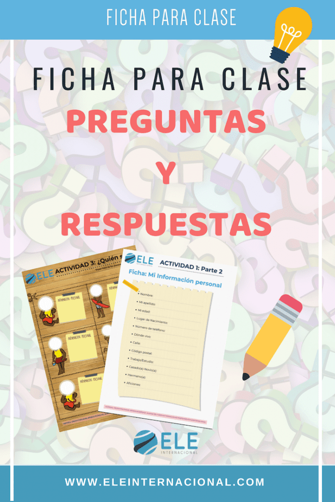 Actividad de alumna: La información personal - ELEInternacional