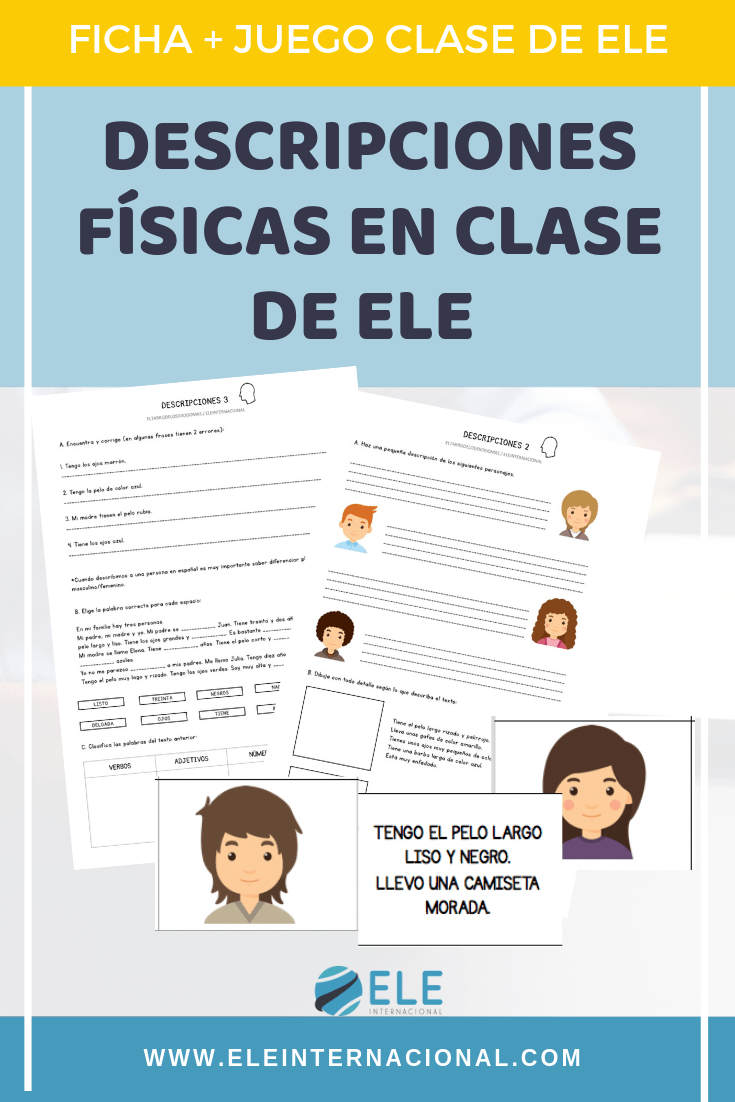 Fichas para repasar descripciones físicas - ELEInternacional