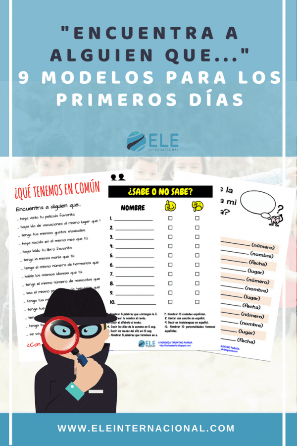 9 Versiones del juego "Find someone who..." para la clase de ELE ...