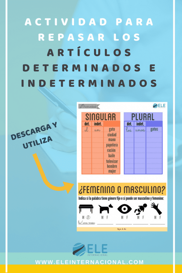 Actividad para repasar artículos determinados - ELEInternacional