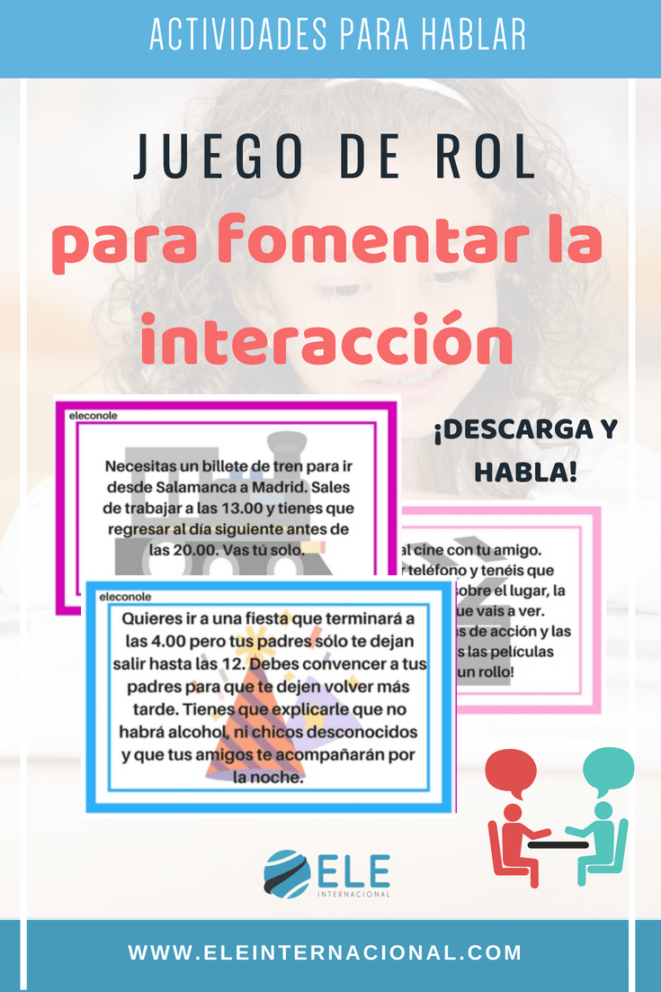 Juego de roles: ejemplo y propuesta de role-play para clase de ELE