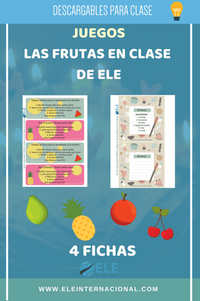 Juegos para hablar de las frutas en clases de español - ELEInternacional