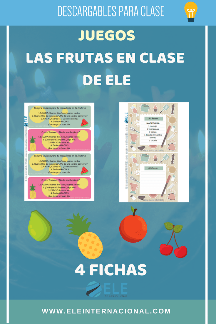 Juegos para hablar de las frutas en clases de español - ELEInternacional