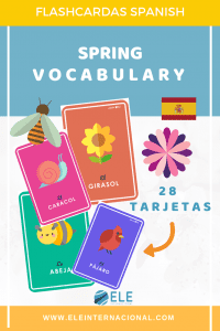Tarjetas de vocabulario sobre la primavera - ELEInternacional