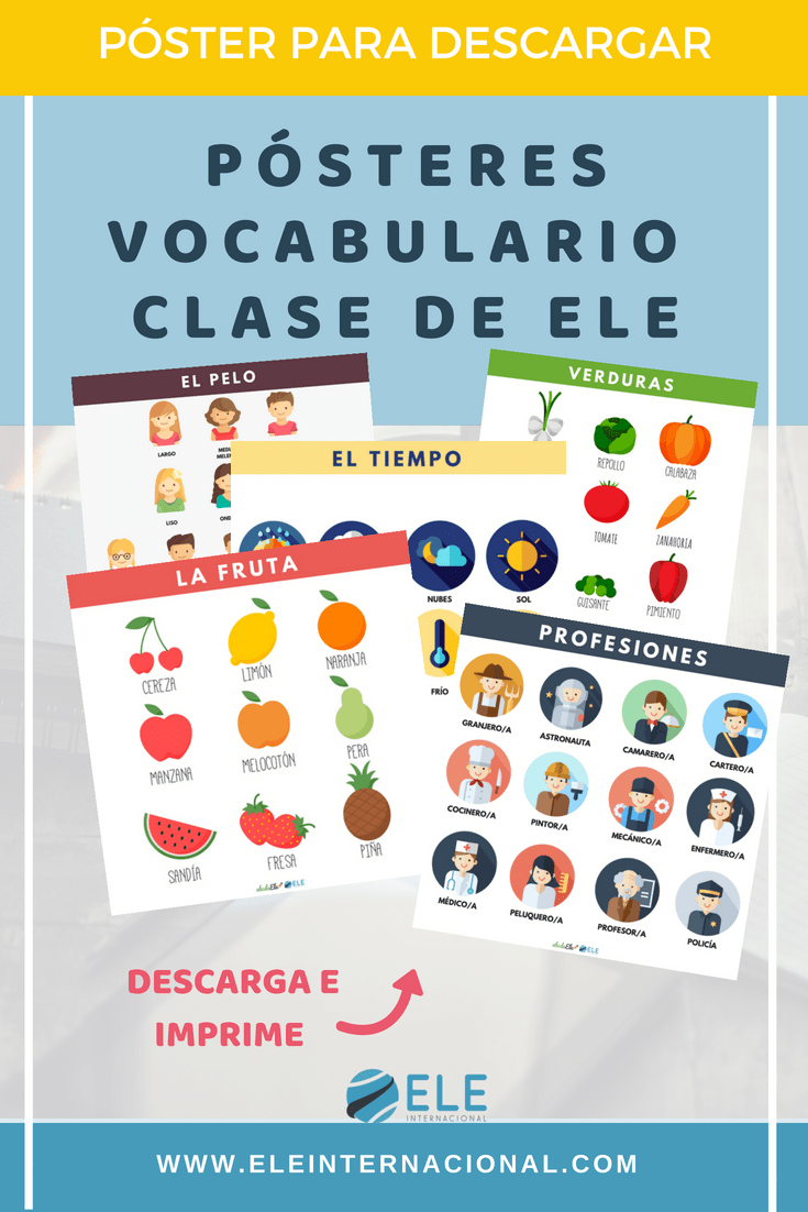 Carteles de vocabulario descargables - ELEInternacional
