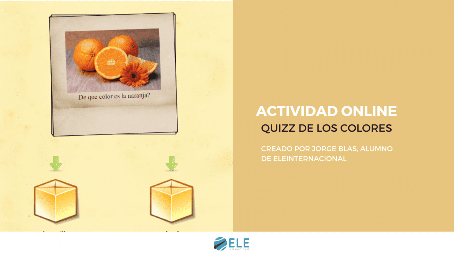 Actividad online: Jugar con los colores - ELEInternacional