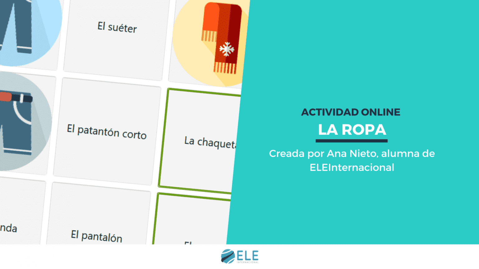 Actividad online sobre la ropa - ELEInternacional