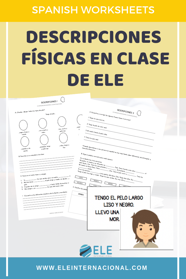 Fichas para repasar descripciones físicas - ELEInternacional