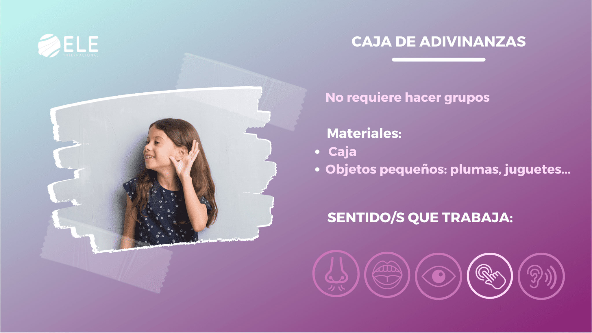6 actividades divertidas para trabajar los 5 sentidos (para niños)