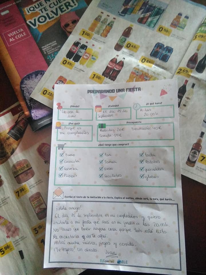 Planear una fiesta en clase de ELE - ELEInternacional