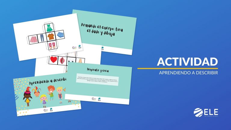 Describir a personas en español: juego con dados para niños A2