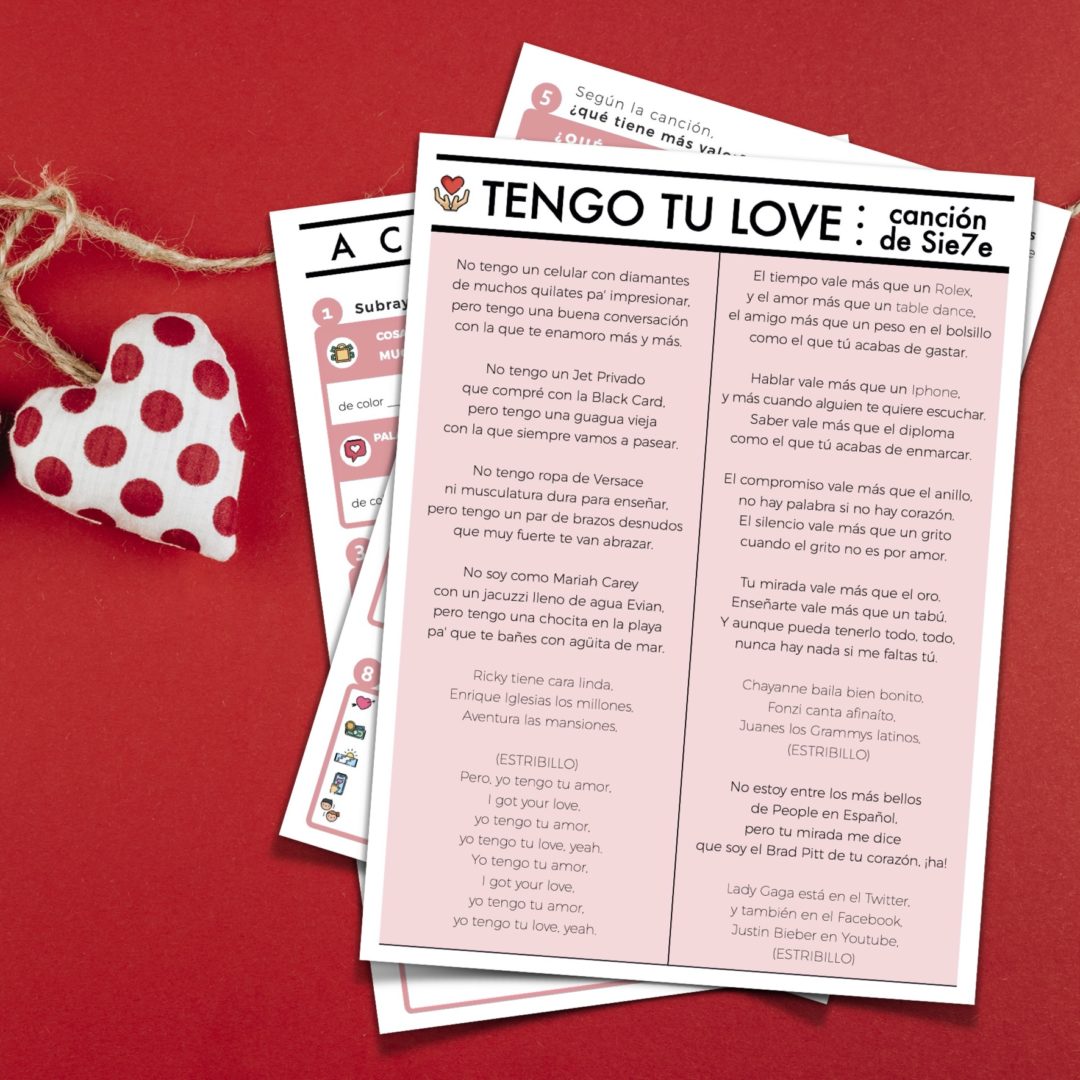 Tengo tu love: canción para llevar al aula de ELE en San Valentín