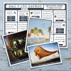Dalí y los sueños: tablero con preguntas sobre 3 de sus obras