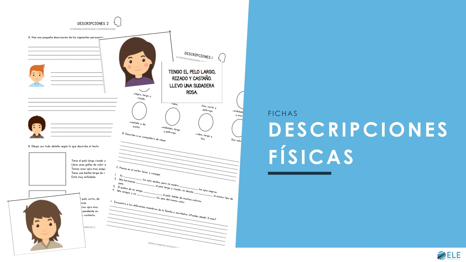 Fichas para repasar descripciones físicas - ELEInternacional