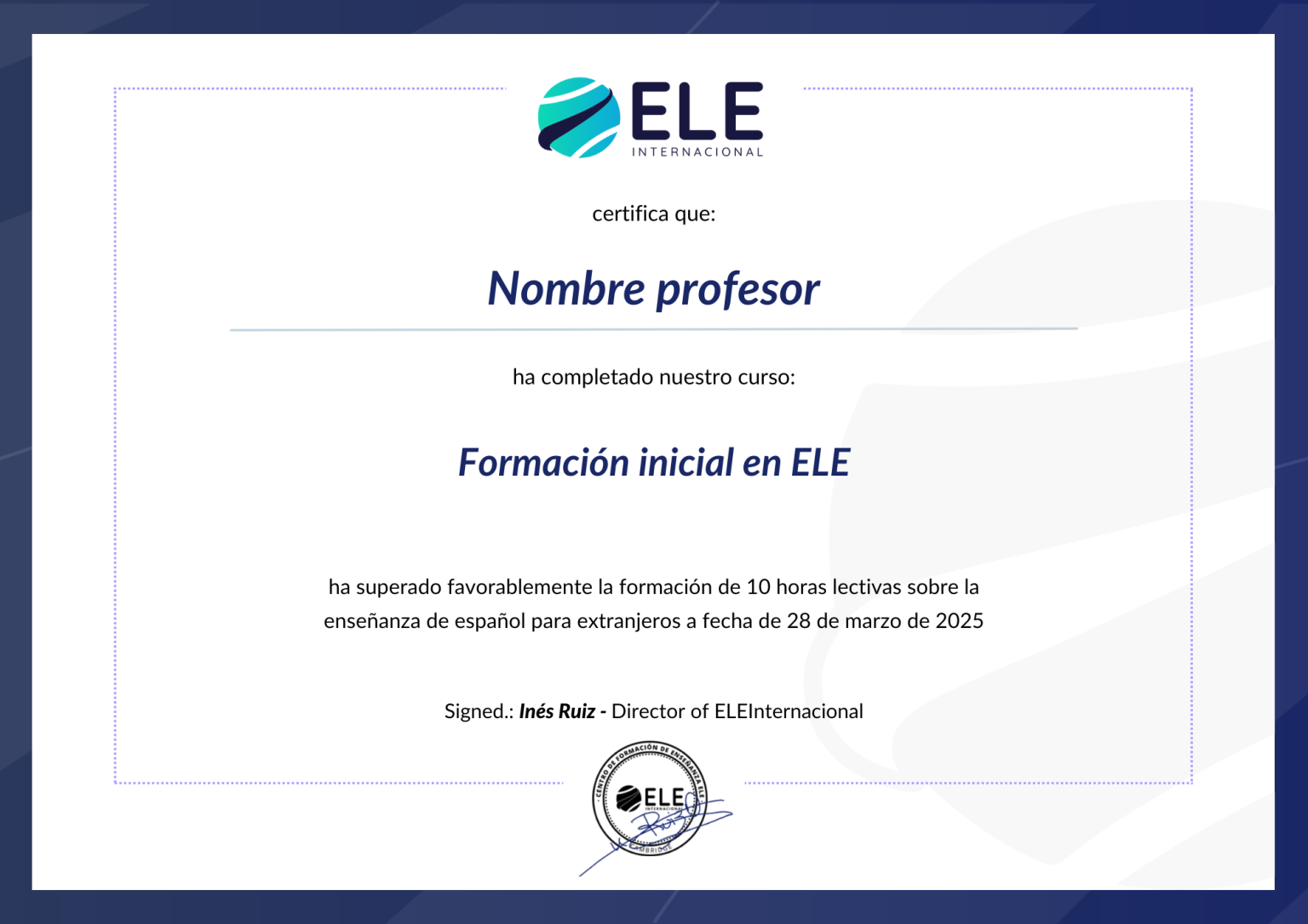 Maratón ELE: Curso intensivo con certificado de ELE - ELEInternacional