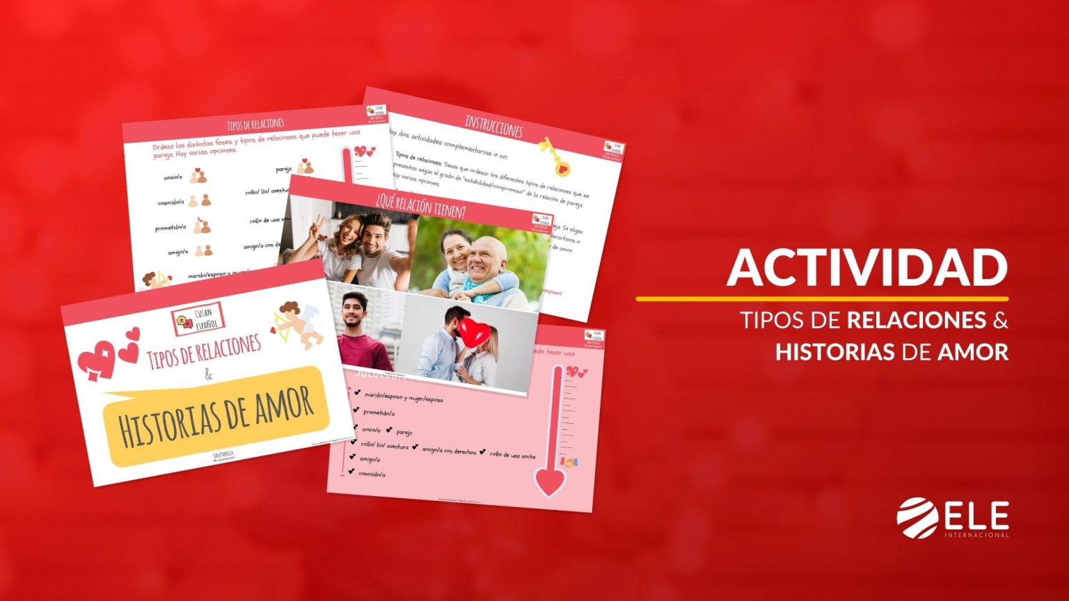 Juego para ampliar vocabulario y contar una historia de amor