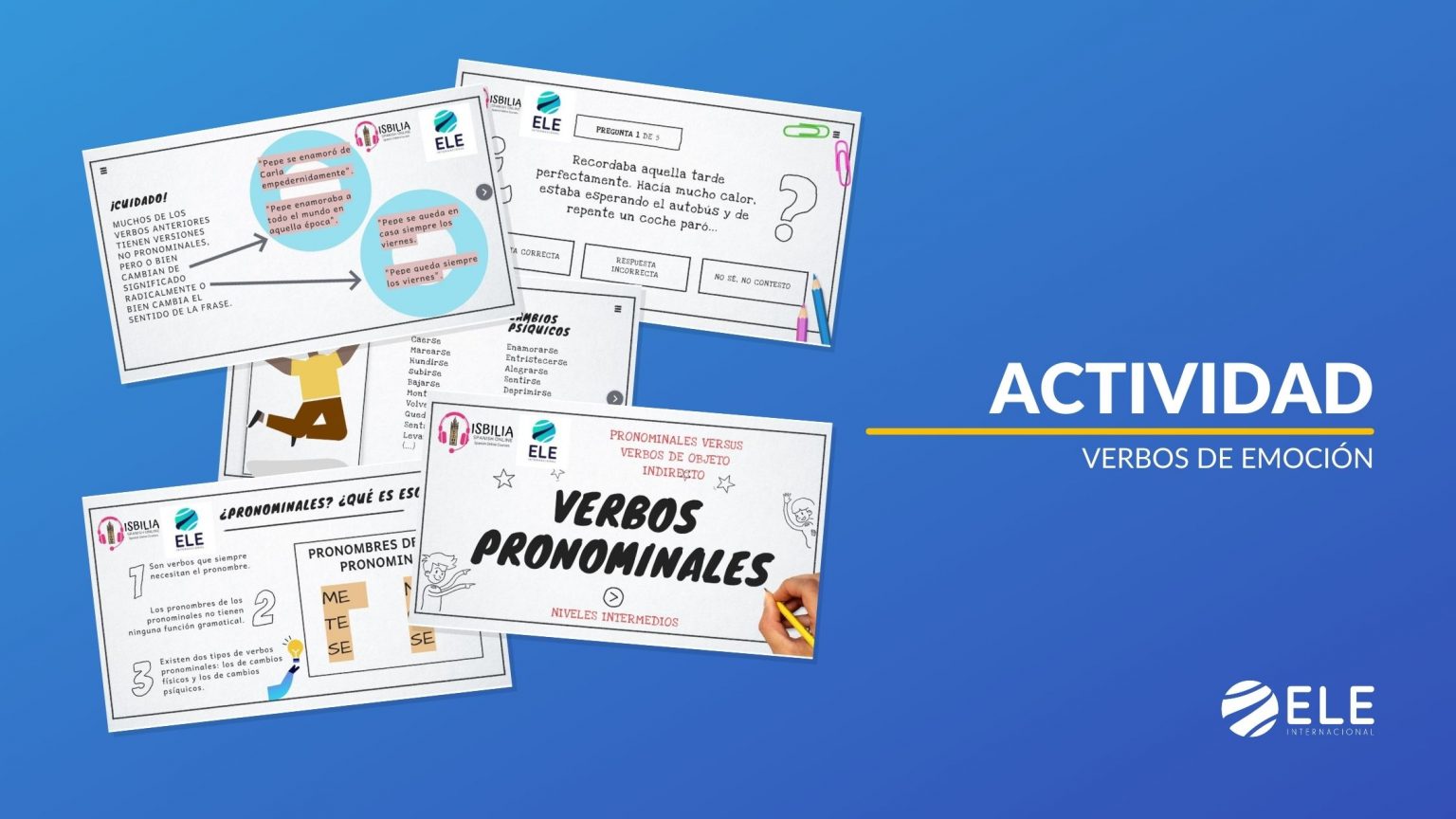 Los verbos de emoción en español: ejercicio para reforzar su uso (B1-B2)