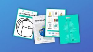 Actividad para repasar el vocabulario del material escolar en español