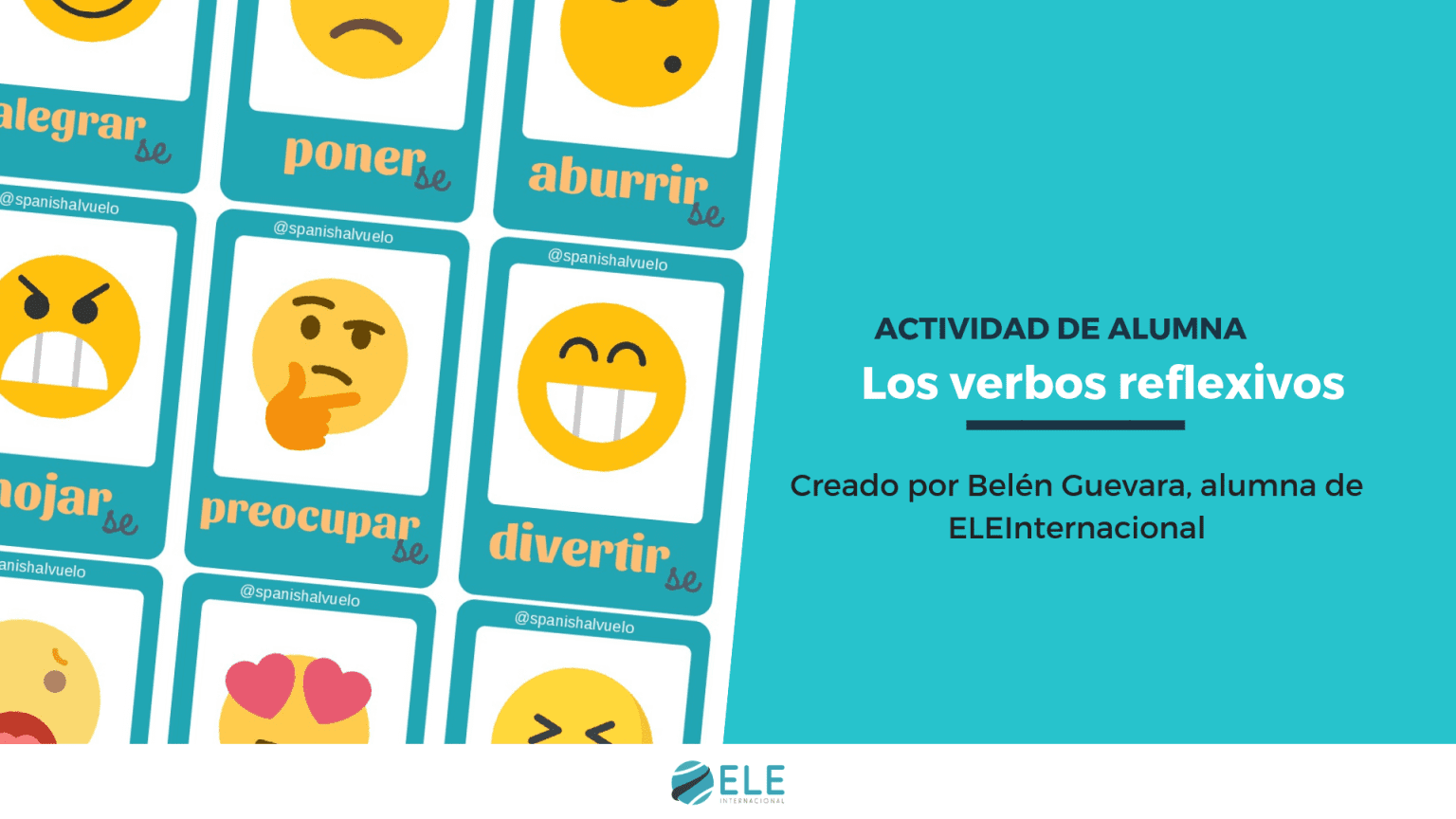 Tarjetas con verbos reflexivos - ELEInternacional