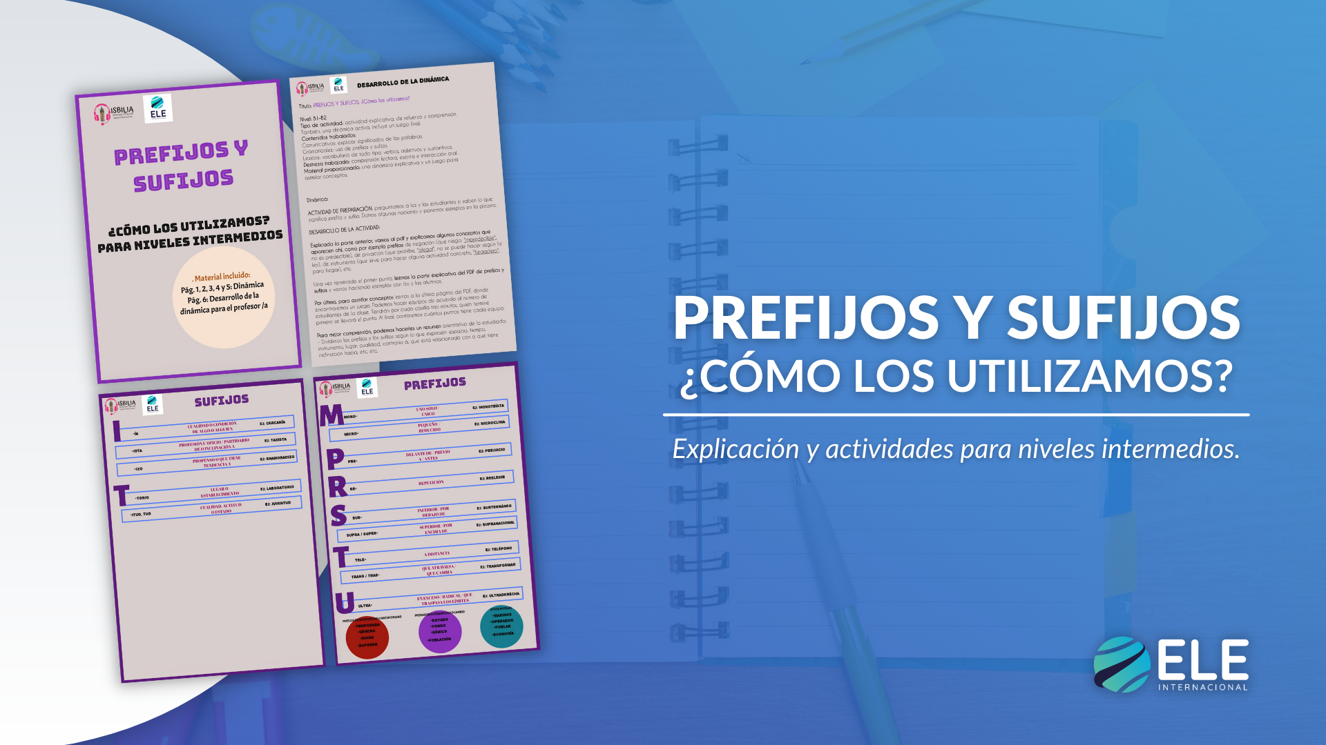 Prefijos y sufijos: actividad de refuerzo con ejemplos y significados