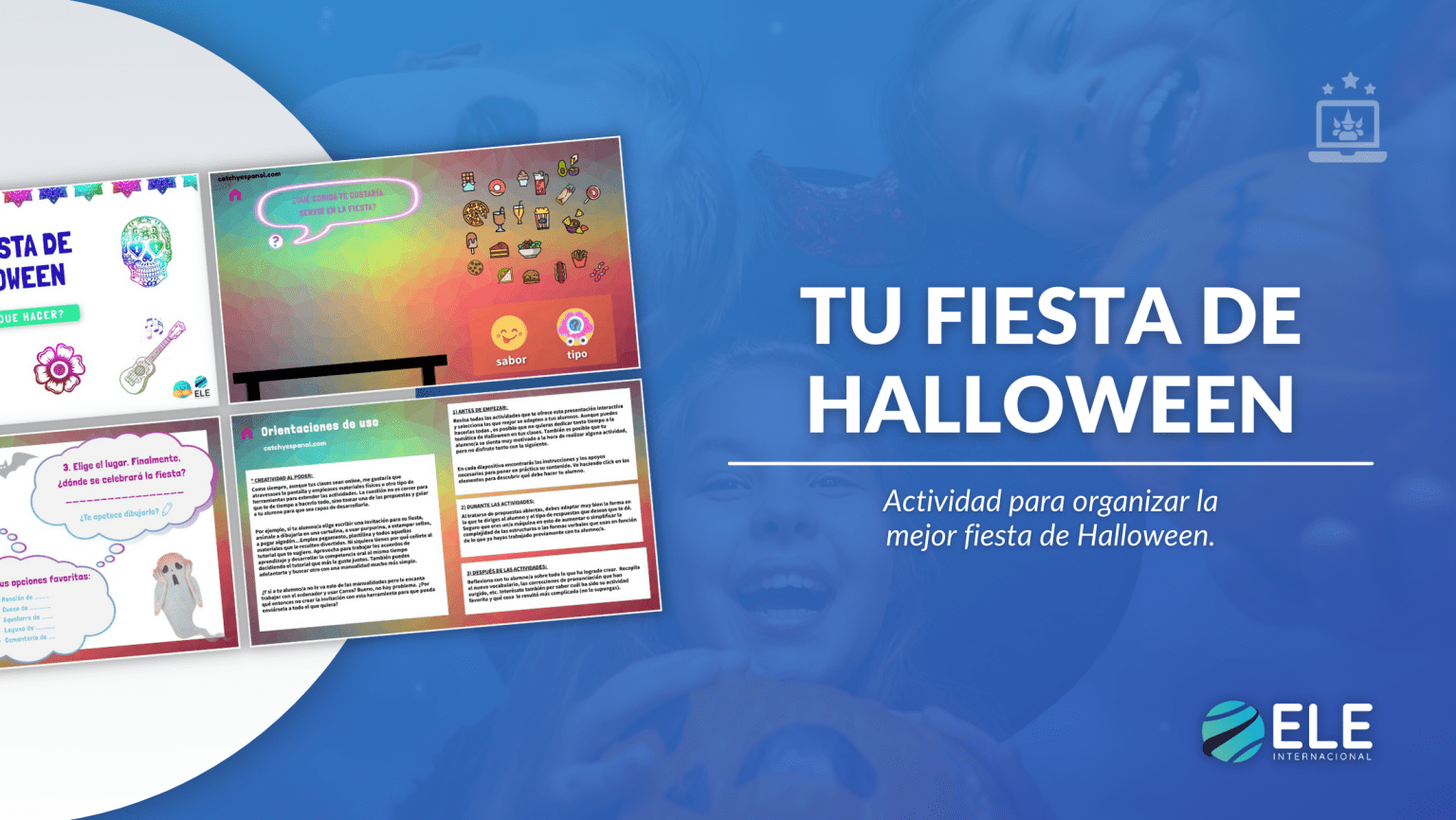 Actividad de Halloween para clases de español a niños (8-14 años)
