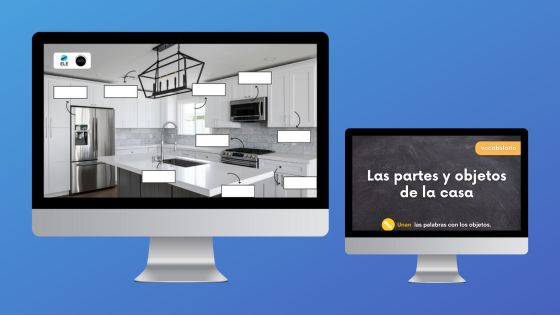 Vocabulario de las partes de la casa: Genially interactivo para B1