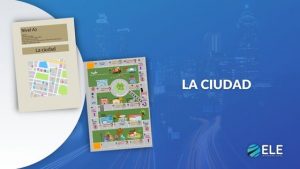 Los lugares de la ciudad en español: tarjetas de vocabulario+ juego