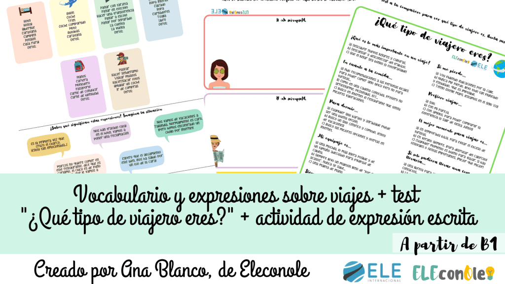 Vocabulario sobre viajes [+ test y actividad de expresión escrita]
