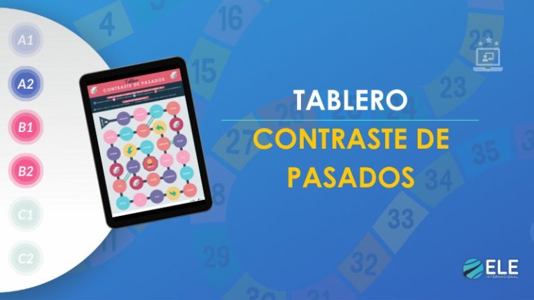 Tablero de comparación de los tiempos del pasado en español